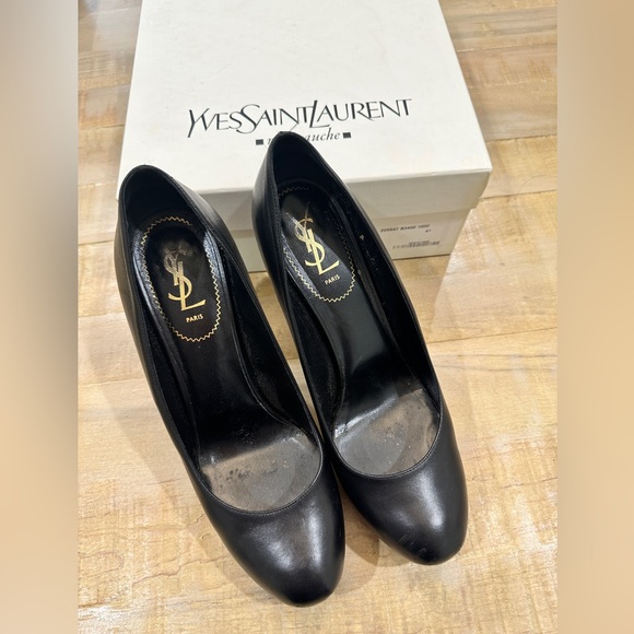 Yves Saint Laurent | Shoes | Ysl Yves Saint Laurent Black Leather ...